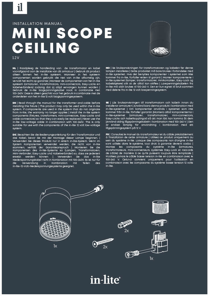 in-lite Mini Scope Ceiling Installation Manual – DeckMart Building Supplies