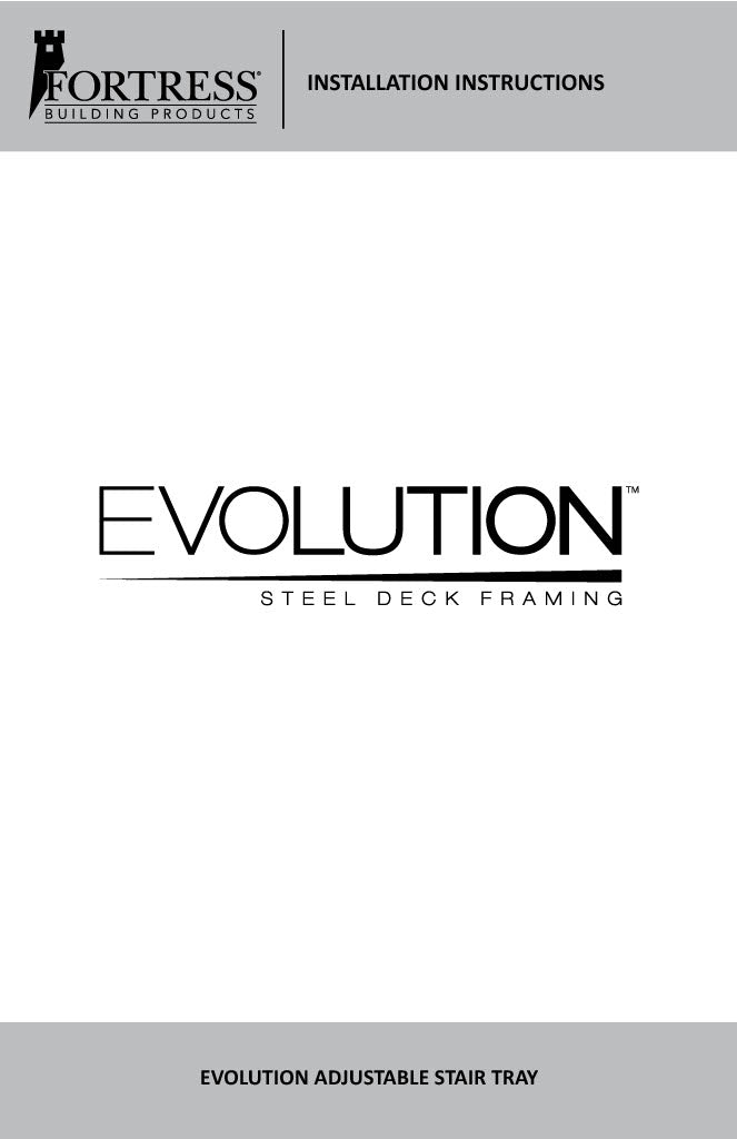 Fortress Evolution Adjustable Stair Tray – DeckMart Building Supplies