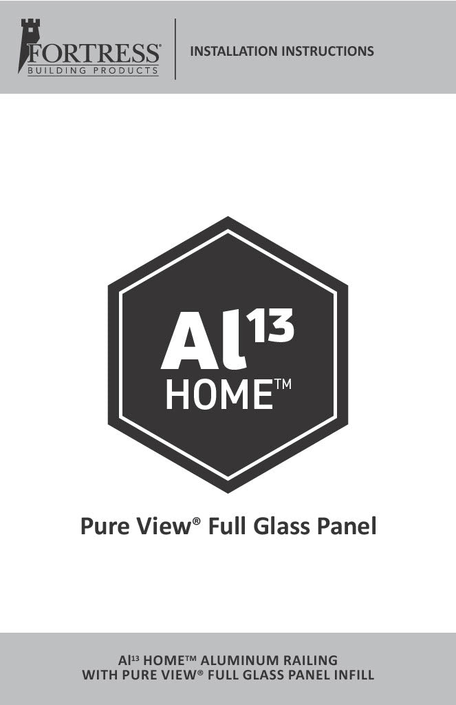 Fortress AL13 Home Pure View Full Glass Panel Infill – DeckMart ...