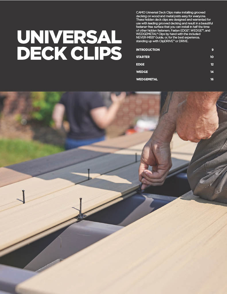 CAMO Universal Deck Clips Installation Instructions – DeckMart Building ...