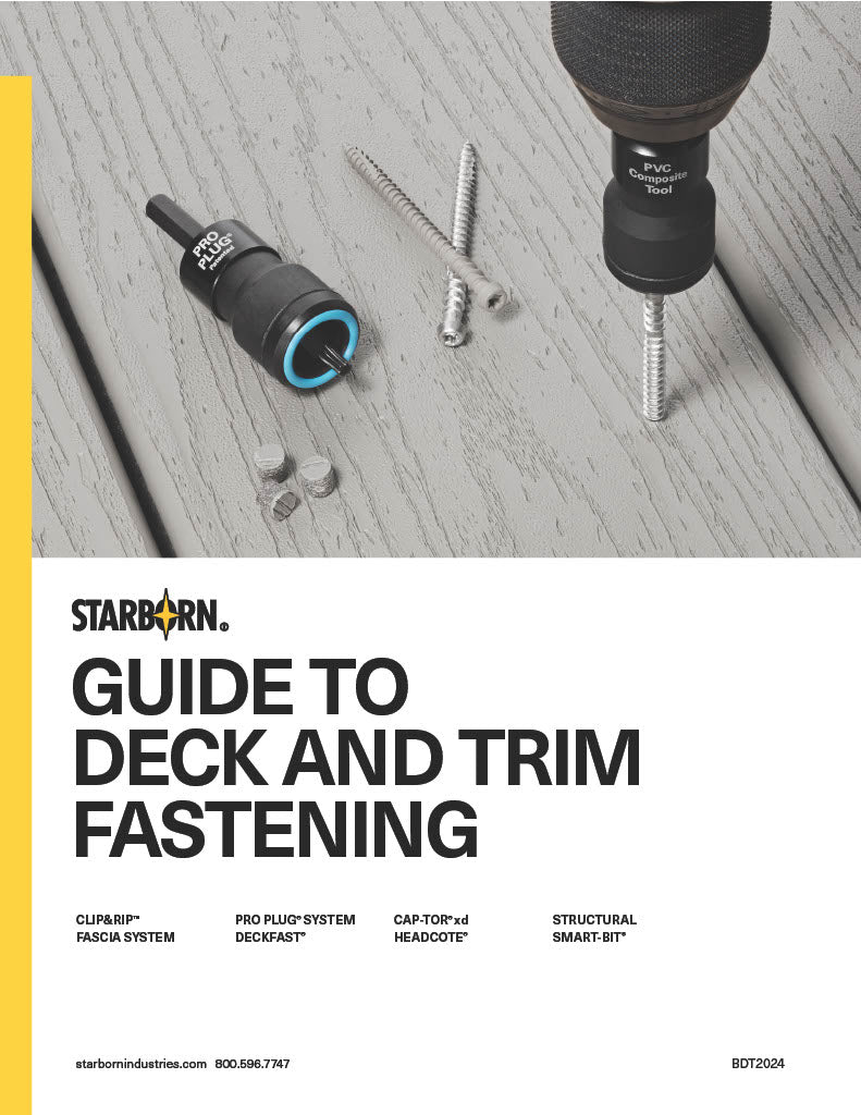 Starborn Guide to Deck & Trim Fastening – DeckMart Building Supplies