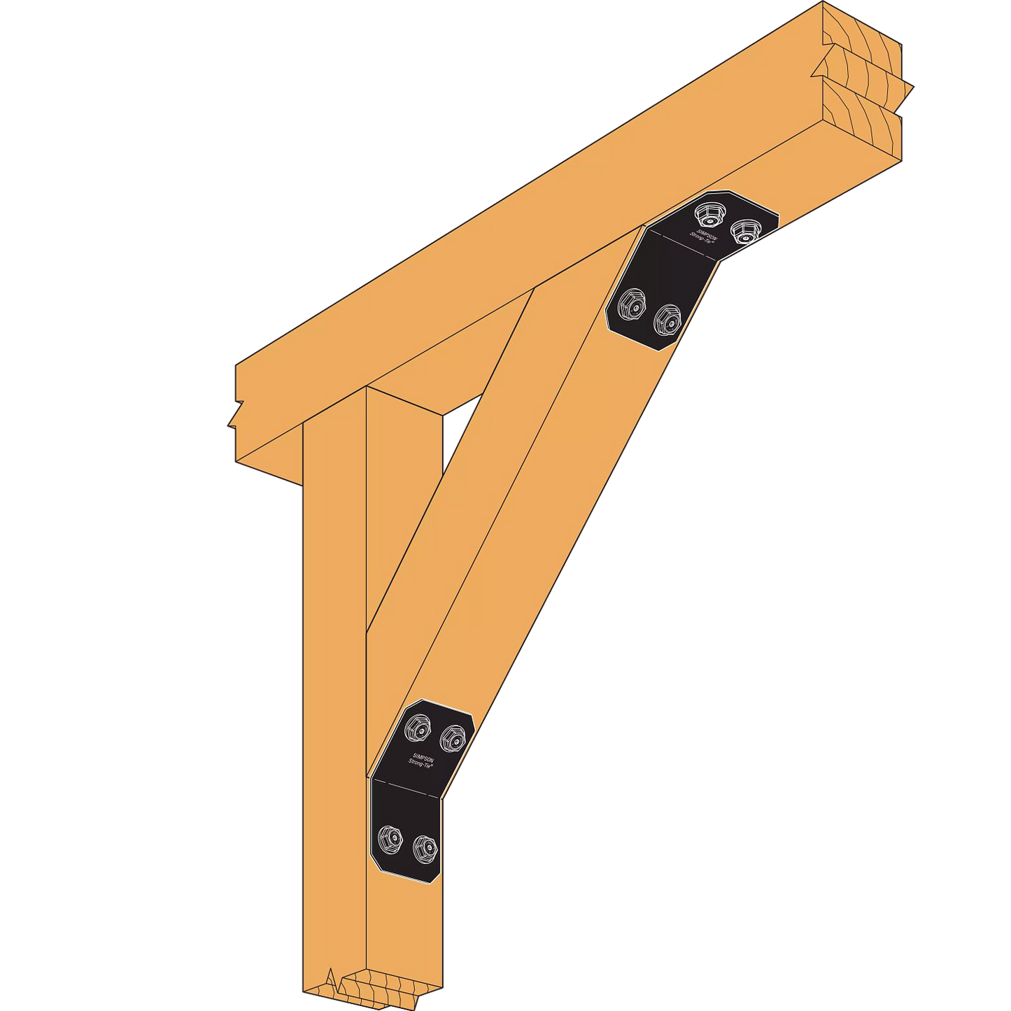 Simpson Strong-Tie APVKB Decorative Knee Brace Connector – DeckMart ...