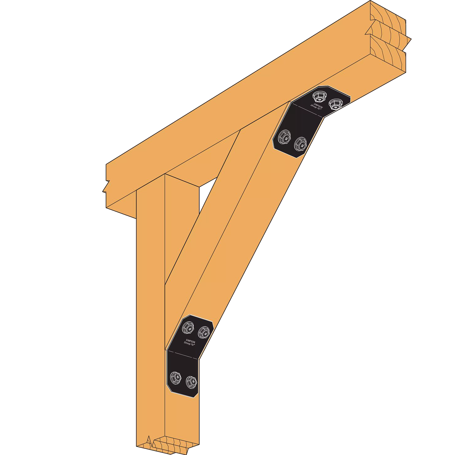 Simpson Strong-Tie APVKB Decorative Knee Brace Connector – DeckMart ...