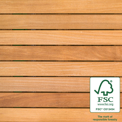 Bison 2′ x 2′ FSC 100% Cumaru Wood Tile – Smooth – DeckMart Building ...