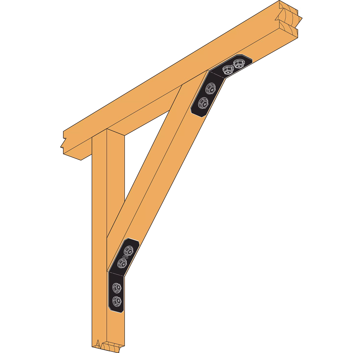 Simpson Strong-Tie APVKB Decorative Knee Brace Connector – DeckMart ...