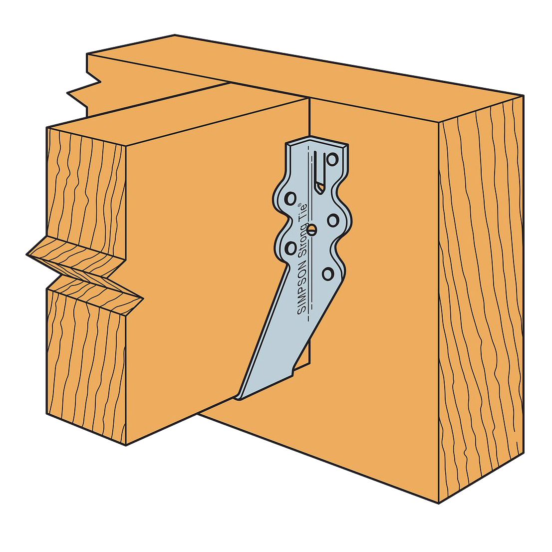Simpson Strong-Tie LU Light Face-Mount Joist Hanger – DeckMart Building ...
