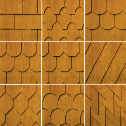 Maibec Genuine Wood Victorian Shingles in Golden Curry – DeckMart ...