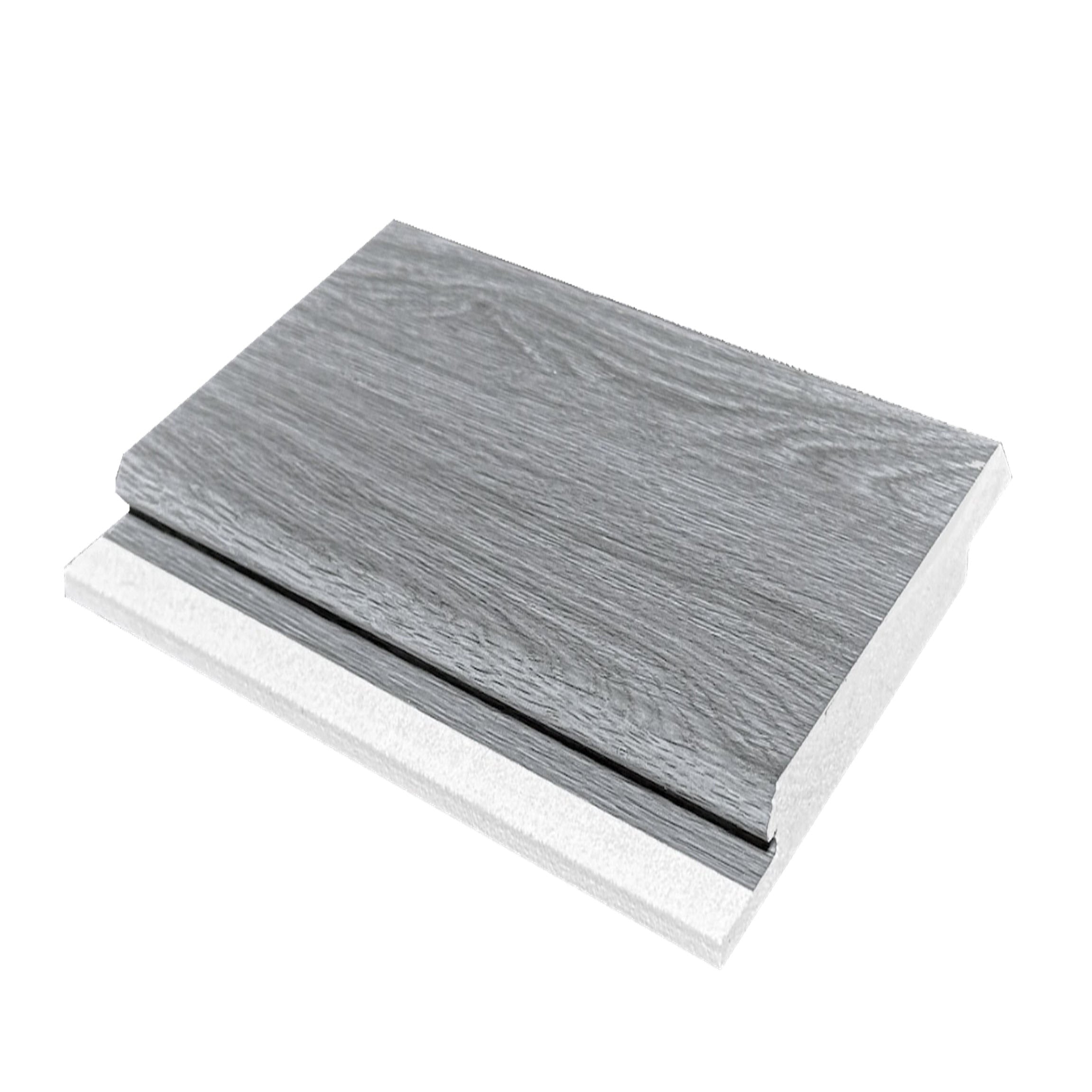 Razor Staincraft PVC V-Groove Plank with Vinyl Wrap in Grey Amanita Oa ...