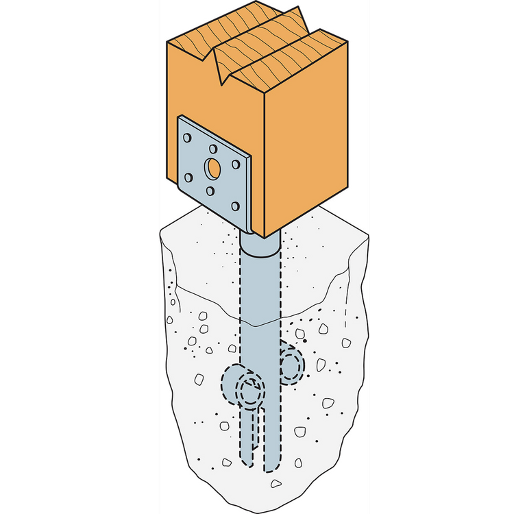 Simpson Strong-Tie EPB Elevated Post Base – DeckMart Building Supplies