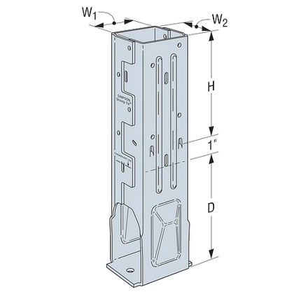 Simpson Strong-Tie Moment Post Base – DeckMart Building Supplies
