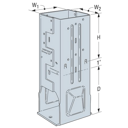 Simpson Strong-Tie Moment Post Base – DeckMart Building Supplies