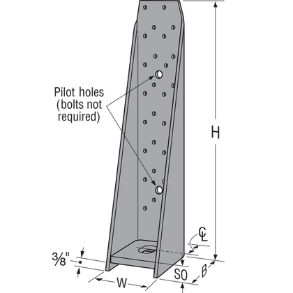 Simpson Strong-Tie HHDQ Heavy Holdown with Screws – DeckMart Building ...