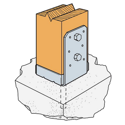 Simpson Strong-Tie ABU Adjustable Post Base with Uplift – DeckMart ...