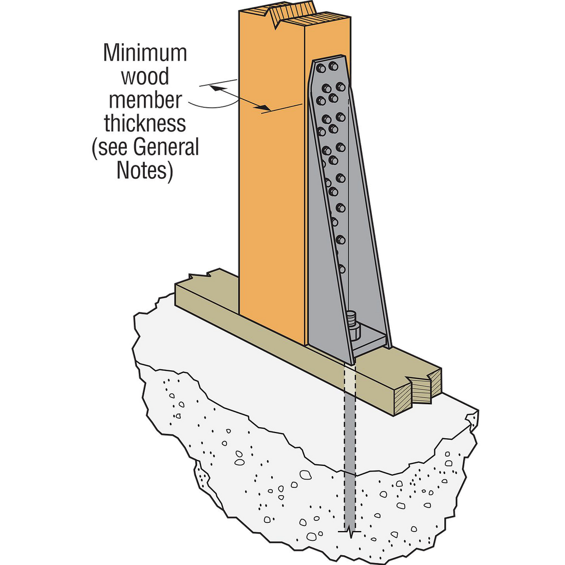 Simpson Strong-Tie HHDQ Heavy Holdown with Screws – DeckMart Building ...