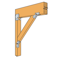 Simpson Strong-Tie KBSZ Knee-Brace Stabilizer – DeckMart Building Supplies