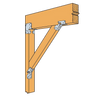 Simpson Strong-Tie KBSZ Knee-Brace Stabilizer – DeckMart Building Supplies