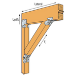 Simpson Strong-Tie KBSZ Knee-Brace Stabilizer – DeckMart Building Supplies