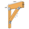 Simpson Strong-Tie KBSZ Knee-Brace Stabilizer – DeckMart Building Supplies