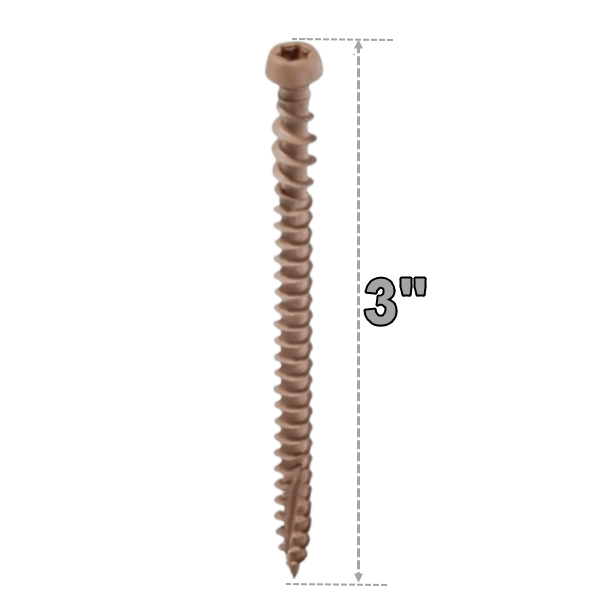 Starborn CAP-TOR Carbon Steel 3" Screws – DeckMart Building Supplies