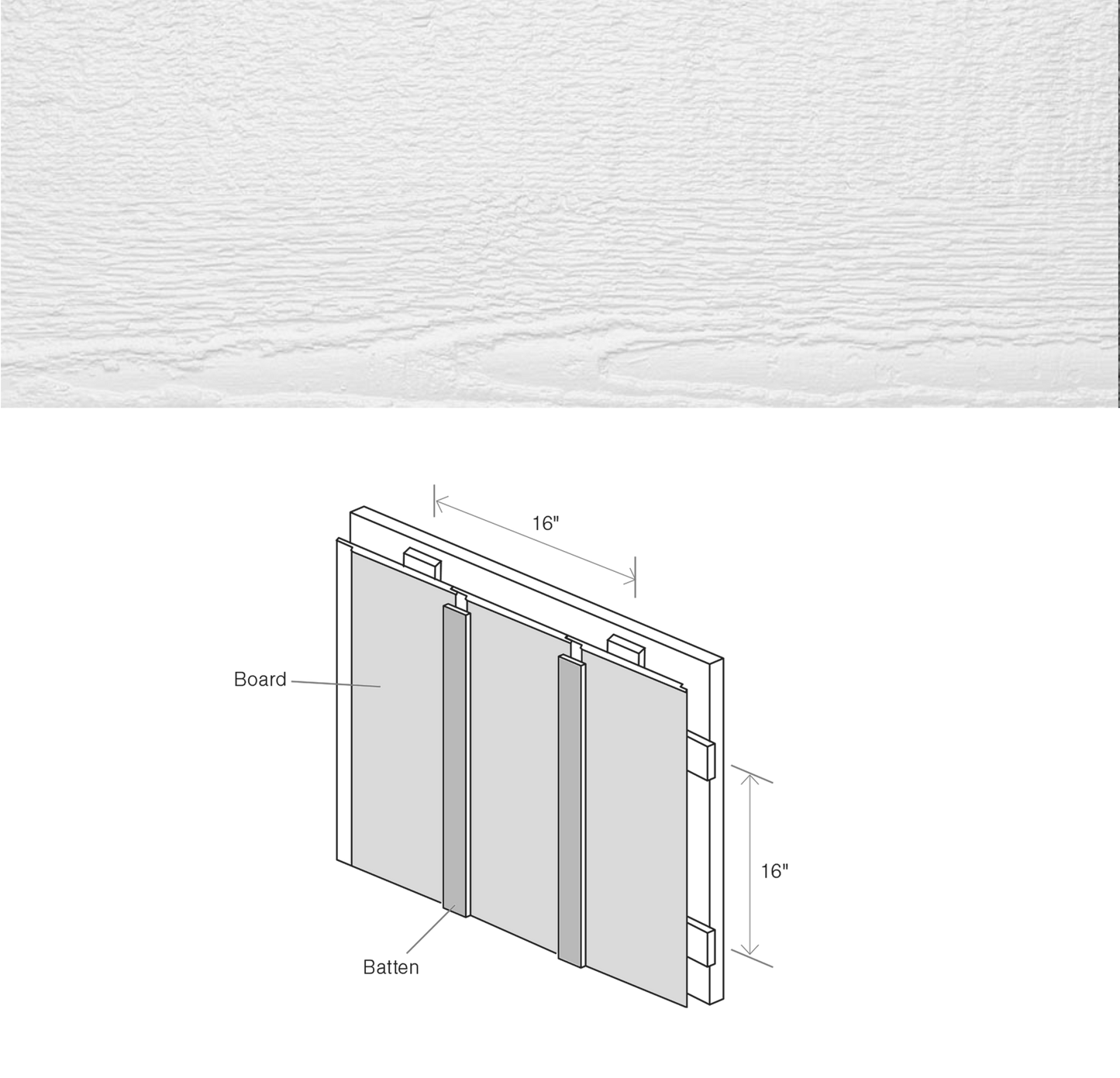 Maibec CanExel Board & Batten Engineered Siding in White – DeckMart ...